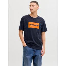 Jack & Jones Jack & Jones Herren Rundhalsshirt &raquo;JJCOLE PRINT TEE SS CREW NECK&laquo; schwarz L