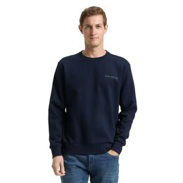 Tom Tailor Herren Tom Tailor Sweatshirt, mit Logo Stickerei blau S