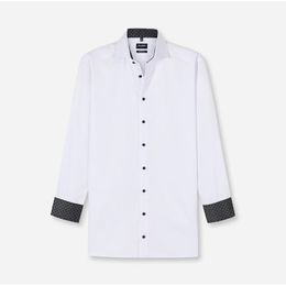 OLYMP Herren OLYMP Langarmhemd &raquo;Luxor modern fit&laquo; Global-Kentkragen, Businesshemd, modern fit 46, N-Gr