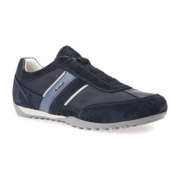 Geox Herren Sneaker &raquo;U WELLS A&laquo; Freizeitschuh, Schn&uuml;rschuh mit Logoverzierung blau 39