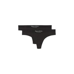 Marc O'Polo Marc O'polo Damen Marc O'Polo Tanga &raquo;Iconic Rib&laquo; elastisch, Feinripp, Cotton-Mix, weich schwarz XS