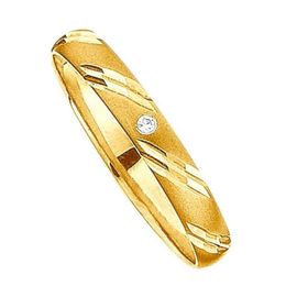 Firetti Unisex Trauring &raquo;Schmuck Geschenk Gold 375 Hochzeit Ehering "LIEBE"&laquo; Made in Germany, wahlweise mit oder ohne Brillant gold 17, 0,01 SI = 