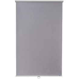 K-home Springrollo &raquo;Anna&laquo; verdunkelnd energiesparend ohne Bohren freih&auml;ngend grau Polyester 150cm, 35cm