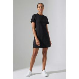 Calvin Klein Jeans Damen Jerseykleid &raquo;A- PUNTO MILANO T SHIRT DRESS&laquo; Ohne Taschen Mit Rundhalsausschnitt schwarz XXS (34), N-Gr