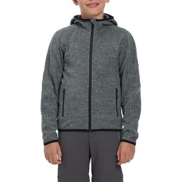 McKINLEY Jungen McKINLEY Fleecejacke &raquo;JU.-FLEECE-JACKE CHOCO FZ HD FL B&laquo; mit Kapuze mit Kapuze, aus Polyester, h&uuml;ftbedeckende L&auml;nge grau 116