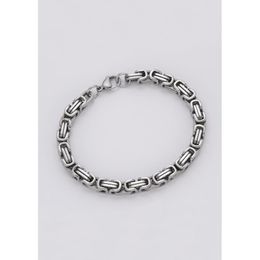 Firetti Herren Edelstahlarmband &raquo;Schmuck Geschenk K&ouml;nigskettengliederung, 6,7 mm&laquo; silber 21, Edelstahl