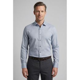 OLYMP Herren OLYMP Langarmhemd &raquo;Level Five&laquo; extra langer Arm, Businesshemd, body fit blau 40, Verl&auml;ngerter Arm