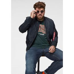 Alpha Industries Herren Bomberjacke &raquo;MA-1 TT&laquo; Kunstfaser, slim fit blau XXL