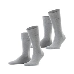 Esprit Herren Socken &raquo;Basic Uni&laquo; 2 Stk. tlg. mit hohem Baumwollanteil atmungsaktiv grau 47-50