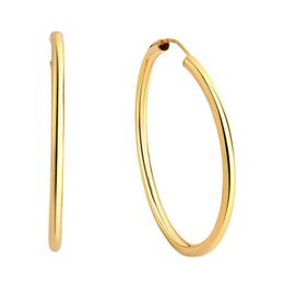 Firetti Damen Paar Creolen &raquo;Schmuck Geschenk Silber 925 Basic 2 mm breit&laquo; gold 30, Silber 925 (Sterlingsilber)