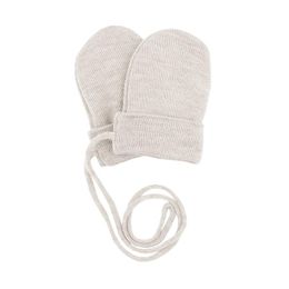 MaxiMo Damen MaxiMo F&auml;ustlinge mit Merinowolle, weich gef&uuml;ttert, Halteband, basic, bequem wei&szlig; 1