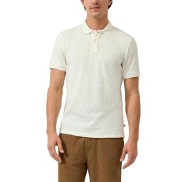 s.Oliver Herren s.Oliver Poloshirt mit Struktur-Muster wei&szlig; XXL