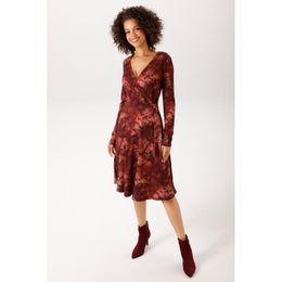 Aniston Casual Damen Aniston CASUAL Jerseykleid mit Kranichen im fantasievollen, fern&ouml;stlichen Druck - NEUE KOLLEKTION 38, N-Gr