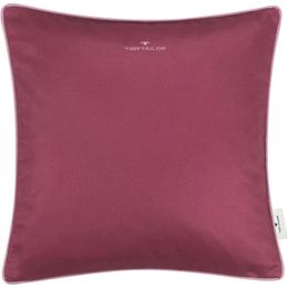 Tom Tailor HOME Dekokissen &raquo;Dove Signature&laquo; rot Baumwolle, Polyester B/L: 40cm x 40cm, 1 Stk.