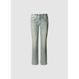 Pepe Jeans Damen Slim-fit-Jeans &raquo;SLIM JEANS LW&laquo; mit doppeltem Knopfverschluss blau 25, L&auml;nge 32