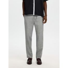 Selected Herren Selected Chinohose &raquo;SLH172-SLIMTAPE BRODY LINEN PANT NOOS&laquo; Baumwollmischung, slim fit blau XL, N-Gr
