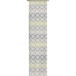 WIRTH Schiebegardine &raquo;Zirbello&laquo; Paneelwagen 1 Stk. tlg. gr&uuml;n Jacquard, Baumwolle, Polyester 145cm, Paneelwagen, 60cm