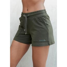 Bench. Loungewear Damen Relaxshorts mit aufgesetzten Taschen, Loungeanzug gr&uuml;n 32/34, N-Gr