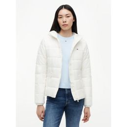 Tommy Jeans Damen Steppjacke &raquo;TJW SLIM LW HOODED PADDED JACKET&laquo; mit Kapuze Steppware, slim fit, mit Kapuze wei&szlig; M (40)