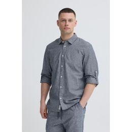 Blend Herren Langarmhemd &raquo;BHABAN SHIRT PP NOOS&laquo; mit normalem Hemdkragen, Regular Fit, in Leinenoptik grau S, N-Gr