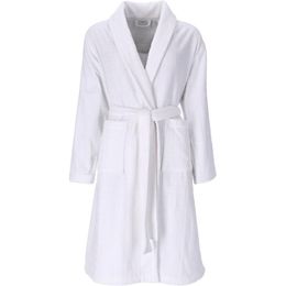 Esprit Damenbademantel &raquo;Mosaic, ideal f&uuml;r Sauna & Spa, Hotelbademantel, Morgenmantel&laquo; 1 Stk. wei&szlig; Webvelours L L: 110cm