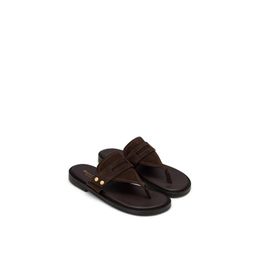 Marc O'Polo Marc O'polo Damen Marc O'Polo Zehentrenner &raquo;Stina&laquo; Sommerschuh, Strandschuh, Urlaubsschuh mit Memory Foam braun 41