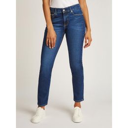 Calvin Klein Jeans Herren Slim-fit-Jeans &raquo;SLIM&laquo; Coinpocket, Logostickerei blau 38, L&auml;nge 32