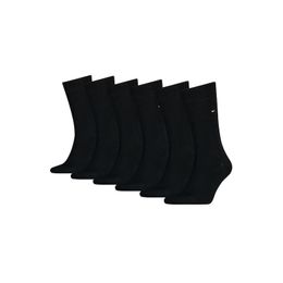 Tommy Hilfiger Herren Socken &raquo;TH MEN SOCK 6P ECOM&laquo; Packung, 6 Paar, 6 Paar tlg. Gek&auml;mmte Baumwolle, atmungsaktiv, druckfreier Bund schwarz 47-49