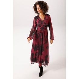 Aniston Casual Damen Aniston CASUAL Maxikleid mit gro&szlig;fl&auml;chigen, grafischen Batik-Druck - NEUE KOLLEKTION 36, N-Gr