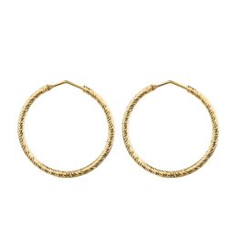 Firetti Damen Paar Creolen &raquo;Schmuck Geschenk Silber 925 Ohrschmuck Ohrringe gedrehte Optik&laquo; gold 35, Silber 925 (Sterlingsilber)