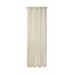 WIRTH Vorhang &raquo;RICCIA&laquo; &Ouml;sen 1 Stk. tlg. beige Jacquard, Obermaterial: 75% Polyester, 25% Baumwolle 245cm, &Ouml;sen, 132cm