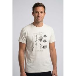 Icepeak Herren T-Shirt &raquo;MILLINGTON&laquo; Print T-Shirt, aus Baumwolle wei&szlig; M