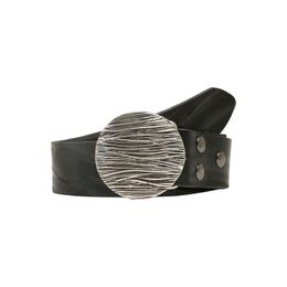 Rettungsring G&uuml;rtel Damen Lederg&uuml;rtel schwarz 80