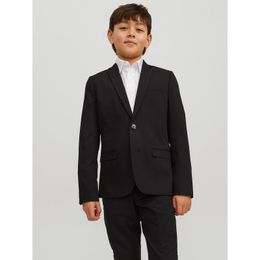 Jack & Jones Jack & Jones Junior Kinder Sakko &raquo;JPRSOLAR stylisch, elastisch, pflegeleicht&laquo; unifarben, modisch, slim fit, Reverskragen schwarz 158