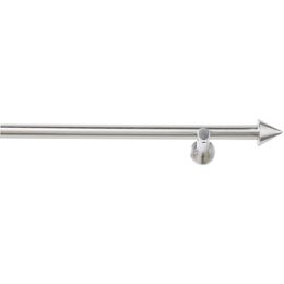 GOOD LIFE Vorhangstange &raquo;Punta&laquo; &Oslash; 20 mm 1 l&auml;ufig-l&auml;ufig Fixma&szlig; silber Metall B/L: 120cm &Oslash; 20mm, 1 l&auml;ufig
