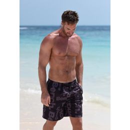 Bench. Herren Badeshorts kurze oder lange Form schwarz XL (54/56), Lang