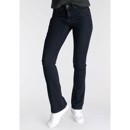 Arizona Damen Bootcut-Jeans &raquo;Ultra Soft&laquo; elastische Passform, ausgestellte Beinform, hohe Leibh&ouml;he blau 38, N-Gr