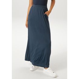 Aniston Casual Damen Aniston CASUAL Maxirock im Marine Look blau 36