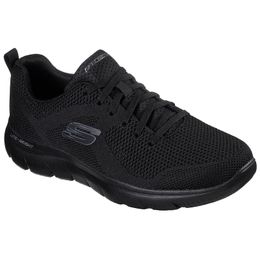 Skechers Herren Sneaker &raquo;SUMMITS&laquo; mit gepolstertem Schaftrand, Freizeitschuh, Halbschuh, Schn&uuml;rschuh schwarz 43