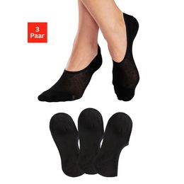 active by Lascana Lascana Active Damen LASCANA ACTIVE F&uuml;&szlig;linge &raquo;Damen Ballerina Socken Rutschfest, Atmungsaktiv&laquo; Packung, 3 Stk. tlg. mit Pikee Struktur unsichtbare 