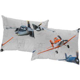 WIRTH Dekokissen &raquo;Planes Echo&laquo; Disney, Kissenh&uuml;lle ohne F&uuml;llung, 2 St&uuml;ck grau Polyester B/L: 40cm x 60cm, 2 Stk.