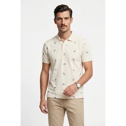 Gant Herren Poloshirt &raquo;EMBROIDERED&laquo; mit Anker-Stickerei allover XL