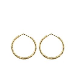 Firetti Damen Paar Creolen &raquo;Schmuck Geschenk Silber 925 Ohrschmuck Ohrringe gedrehte Optik&laquo; gold 25, Silber 925 (Sterlingsilber)