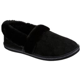Skechers Damen Pantoffel &raquo;COZY CAMPFIRE TEAM TOAST&laquo; Hausschuh mit Memory Foam-Ausstattung schwarz 41