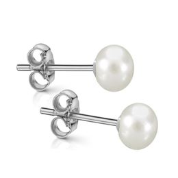 Firetti Damen Paar Ohrstecker &raquo;Schmuck Geschenk Silber 925 Ohrschmuck Ohrringe&laquo; Made in Germany - mit S&uuml;&szlig;wasserzuchtperle 7, Perlen Silber 925 (