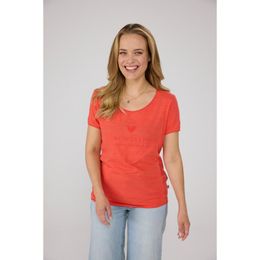 LIEBLINGSST&Uuml;CK Lieblingsst&uuml;ck Damen T-Shirt &raquo;CiaEp&laquo; mit Logo-Print rot XL (42)