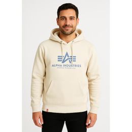 Alpha Industries Herren Kapuzensweatshirt &raquo;Basic Hoody&laquo;, Baumwollmischung, regular fit wei&szlig; L