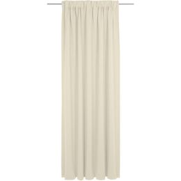 Adam Vorhang &raquo;Uni Collection, Made in Germany&laquo; Multifunktionsband 1 Stk. tlg. Blickdichter aus 100% Bio-Baumwolle, Vorhang nach Wunschma&szlig; beige Baumwolle (