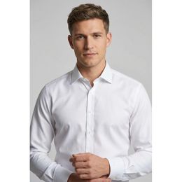 MARVELIS Herren MARVELIS Langarmhemd New York Kentkragen, Businesshemd, k&ouml;rpernah, extra langer Arm wei&szlig; 43, Extra verl&auml;ngerter Arm