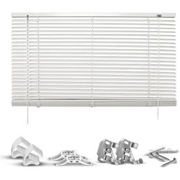 GOOD LIFE Jalousie &raquo;Matti&laquo; ohne Bohren freih&auml;ngend Klemmfix-Jalousie aus Aluminium grau 160cm, einseitig verschiebbar, 40cm